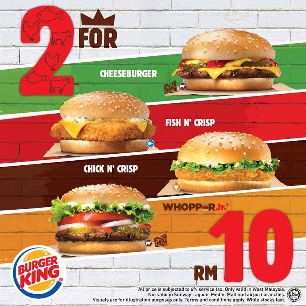 Burger King Mix And Match For RM10 | foodcv
